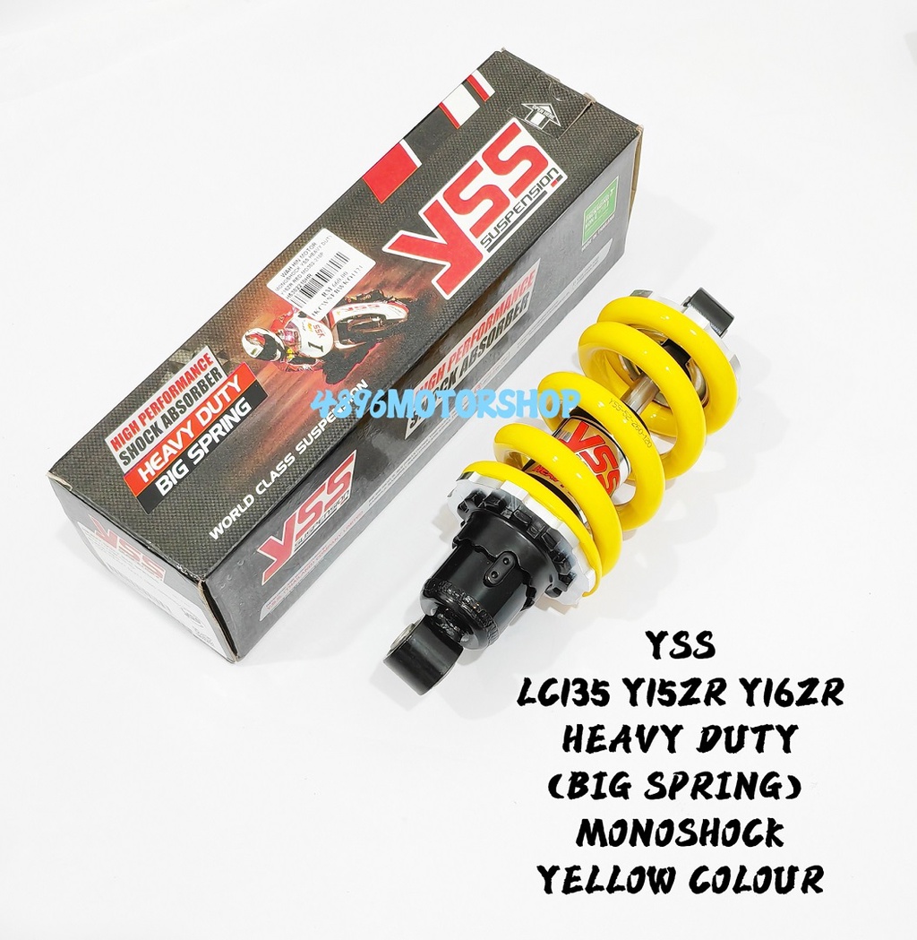 100% ORIGINAL YSS BIG SPRING MONO YAMAHA LC135 Y15ZR Y16ZR LC 135 Y15 Y16 HEAVY DUTY MONOSHOCK ...