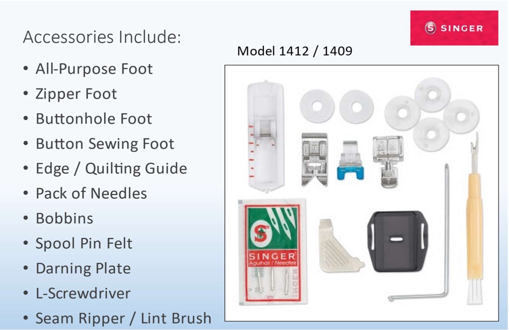 Singer Model 1412 12 Stitches Promise Mechanical Sewing Machine (Mesin ...