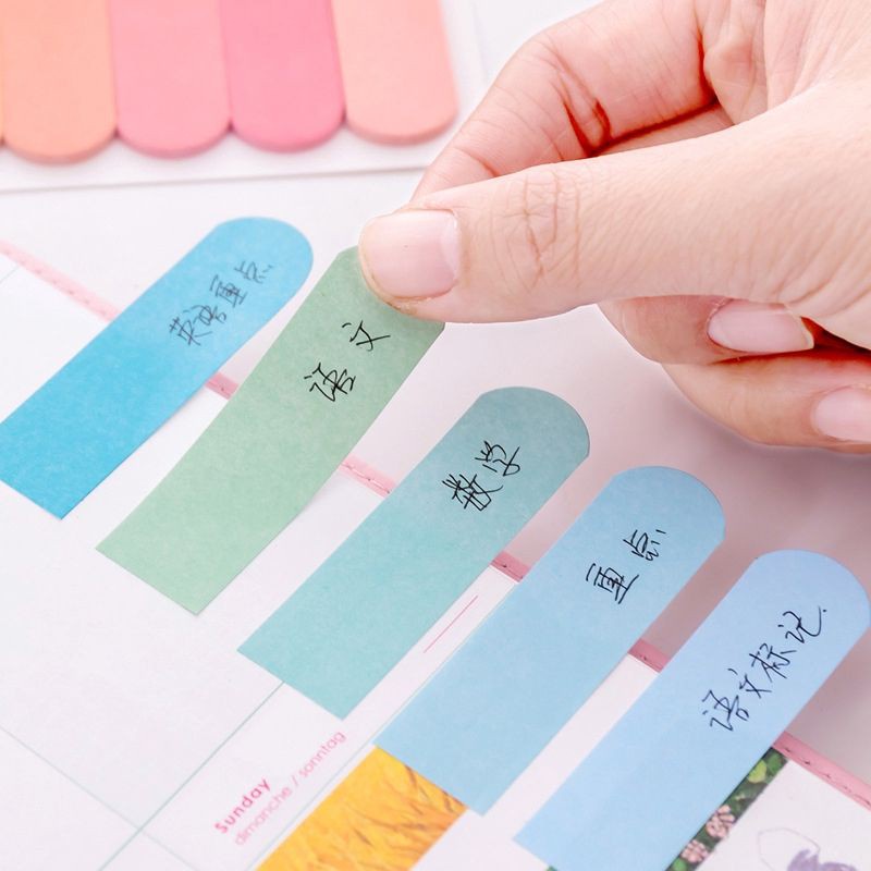 Colorful Sticky Notes Korean Stationery Office Learning Sticky Sticker ...