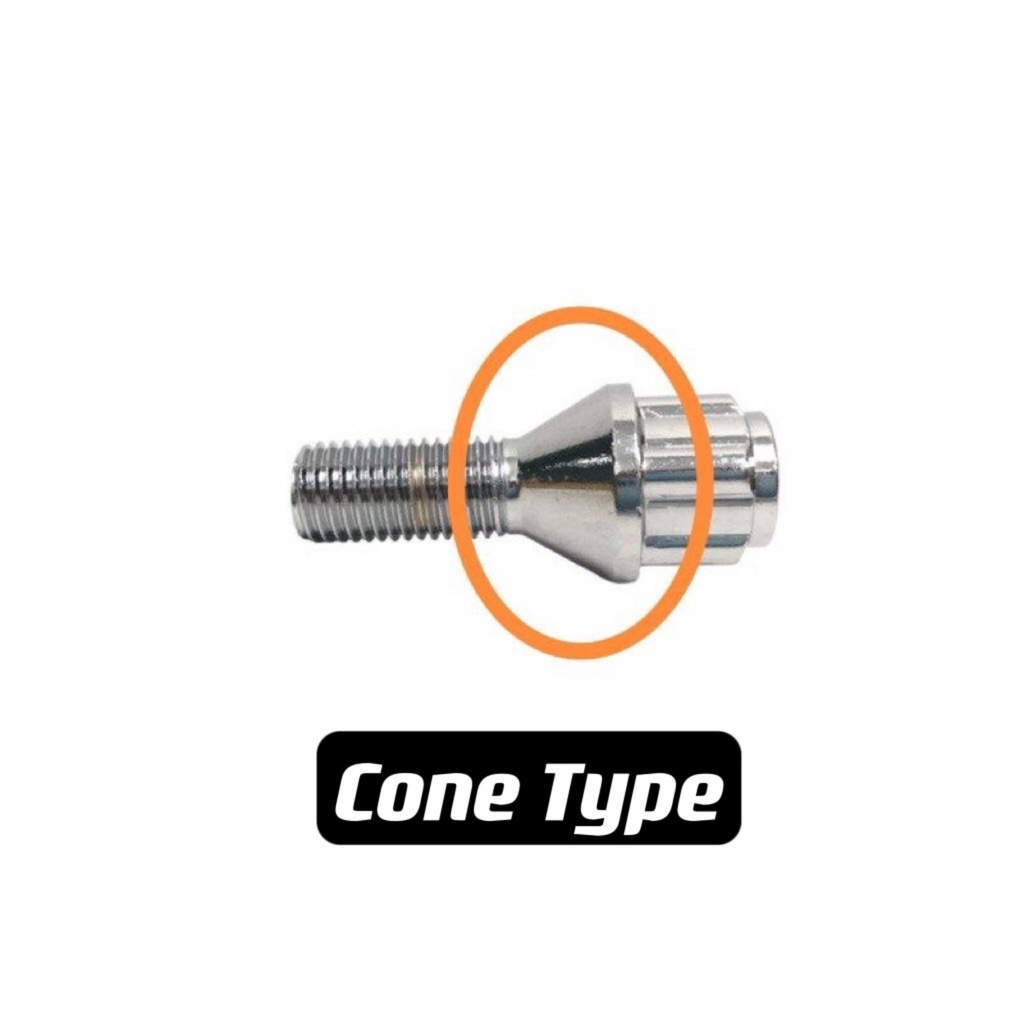 Mercedes,BMW Wheel Lock Nut Cone Type M12X1.5 25mm,40mm BMW Wheel Nut ...