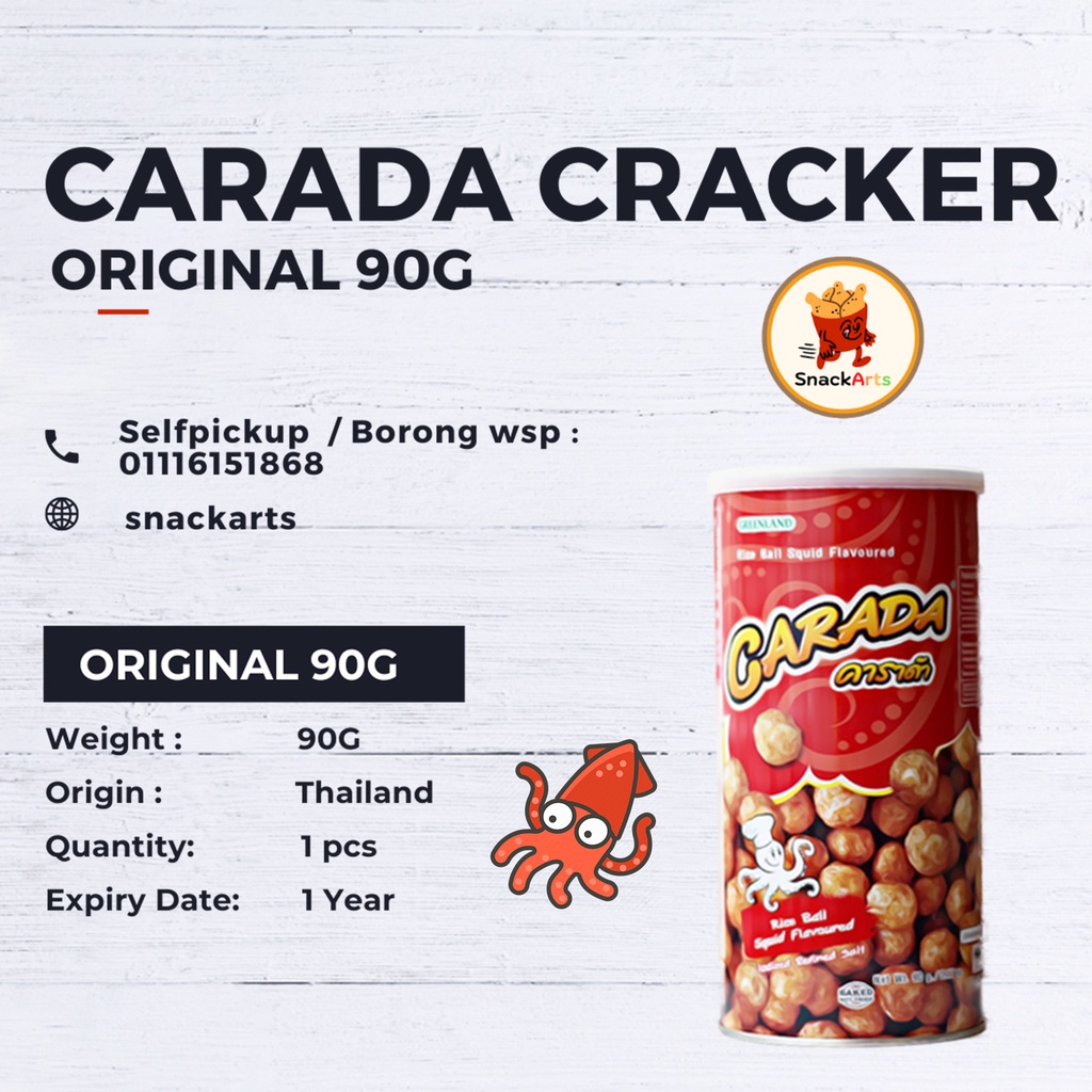 Carada Rice Ball Cuttlefish snacks Thailand Snack 90G/110G🔥 | Shopee Malaysia