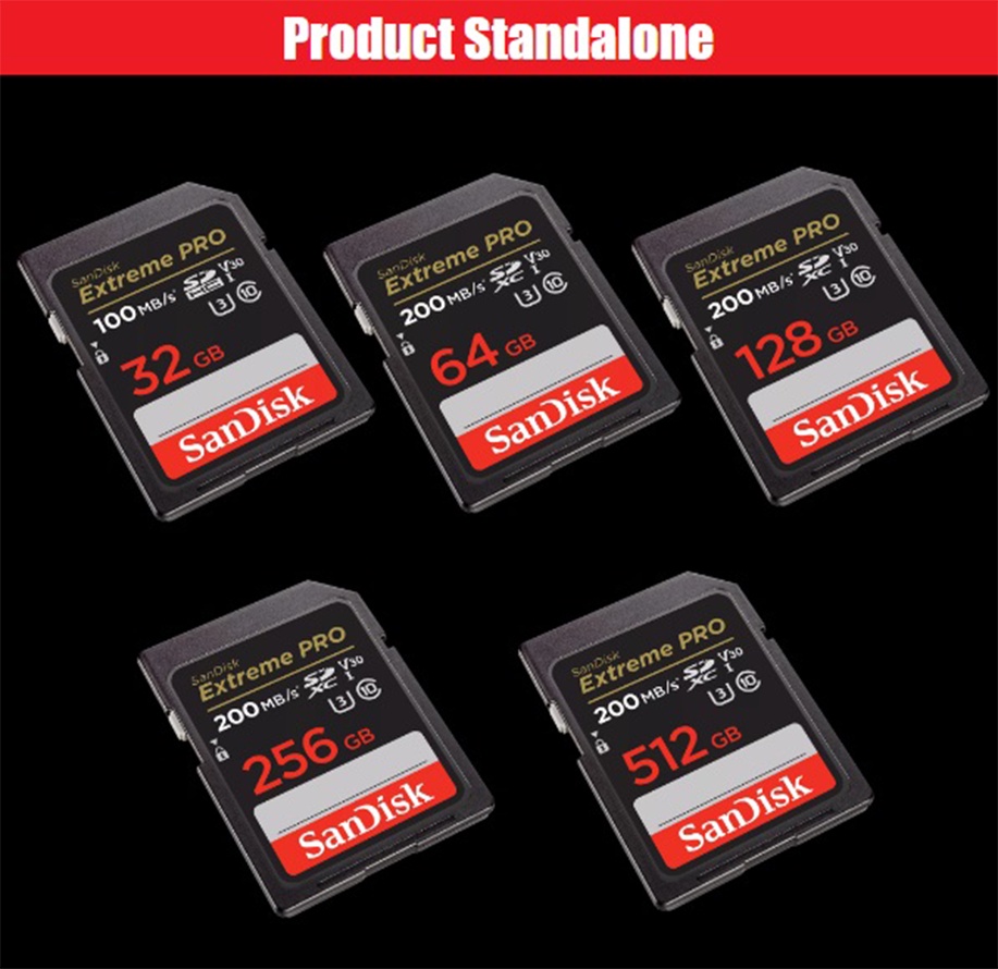 SanDisk® Extreme PRO SDHC™ And SDXC™ UHS-I Card V30 (512GB/ 1TB/ 2TB ...