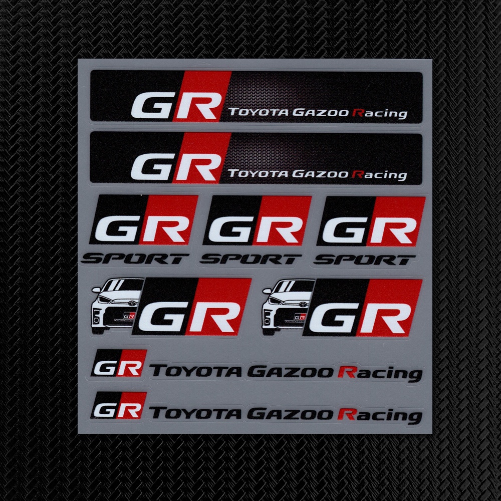 Car Sticker TOYOTA GAZOO RACING GR Logo Emblem Auto Decal Stickers ...