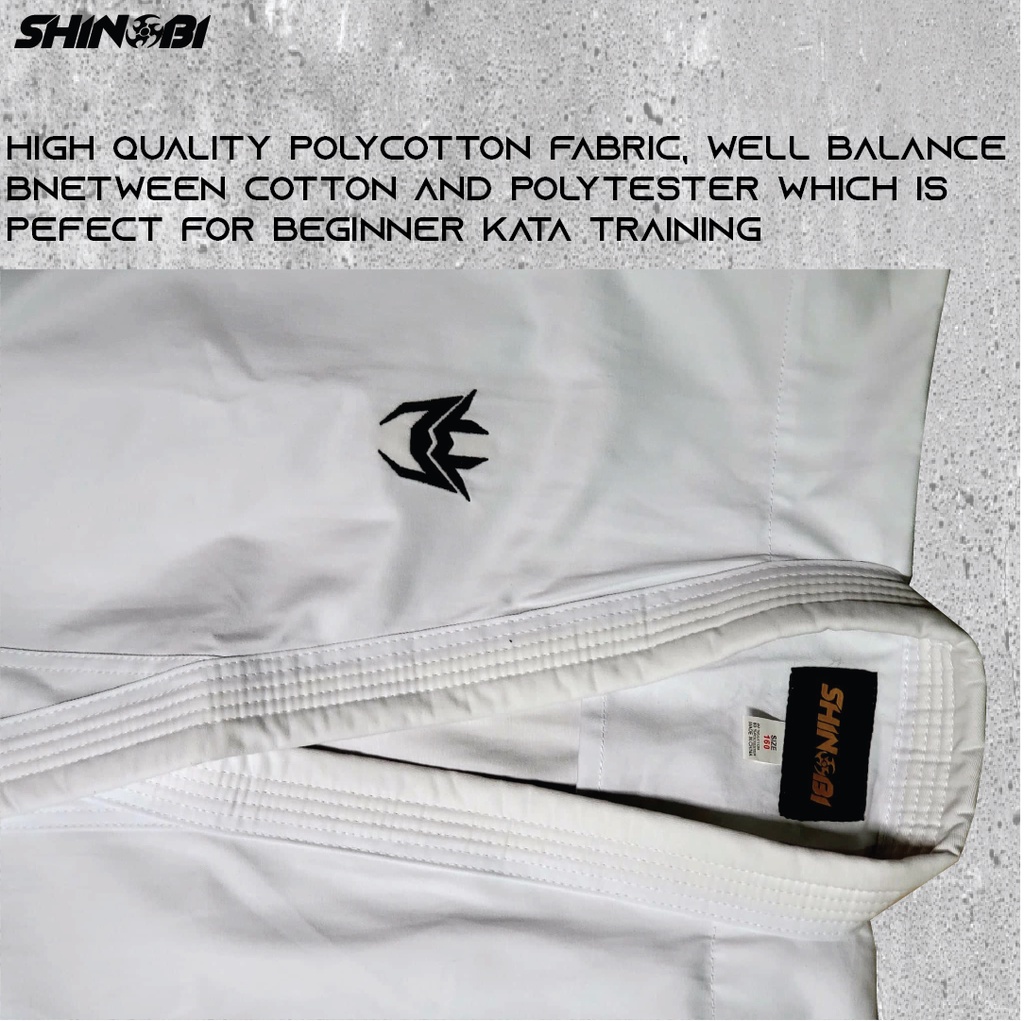 SHINOBI BASIC KATA HIGH QUALITY SEMICOTTON KARATE KATA GI FOR BEGINNER ...