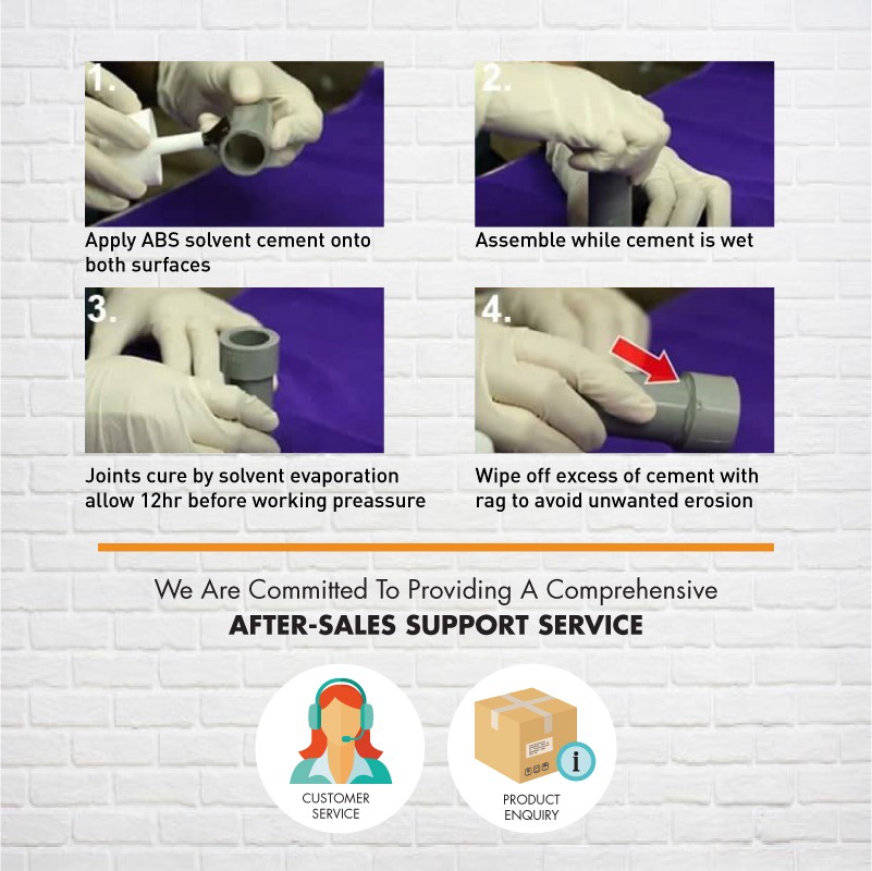 V-TECH VT-310 ABS Solvent Cement Glue / ABS Glue For Bonding And ...
