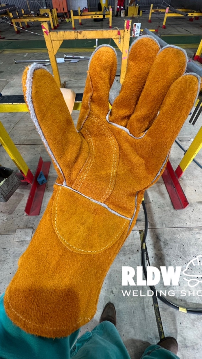 sarung tangan welding SMAW/MIG Sarung tangan kulit lembu welding gloves ...