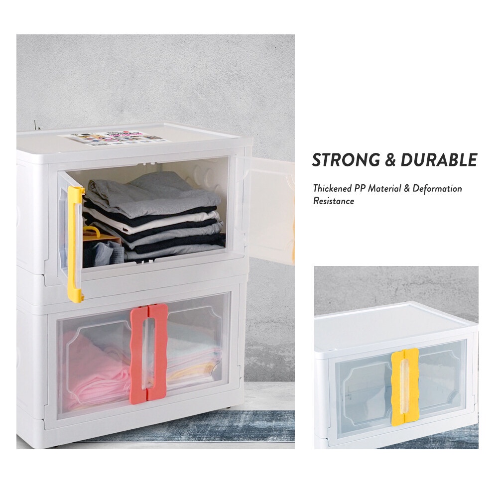 Elianware 1/3PCS Stackable Storage Box Drawer Almari Baju Almari ...