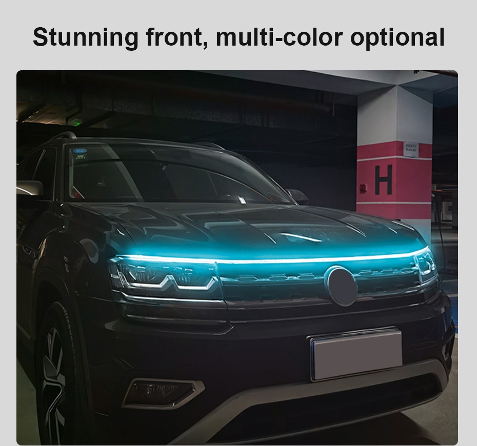 SEAMETAL LED Car Light Start-Scan LED Daytime Running Light Strip ...