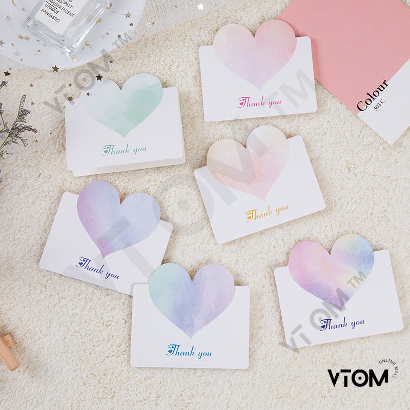 VTOM Love Thank You Card Doorgift Wedding Wish Card Gifts Greeting ...