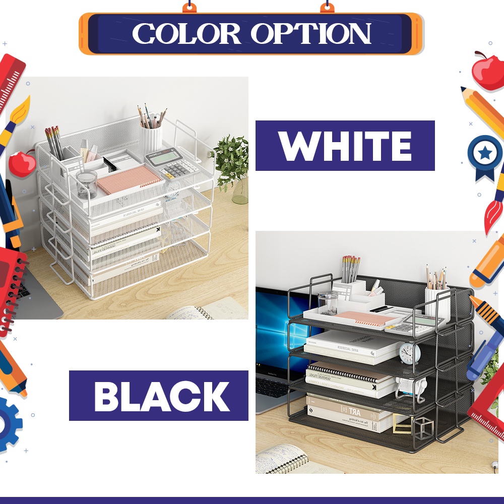 Worthbuy Multi-Layers Document Tray Office Document Storage Rack ...