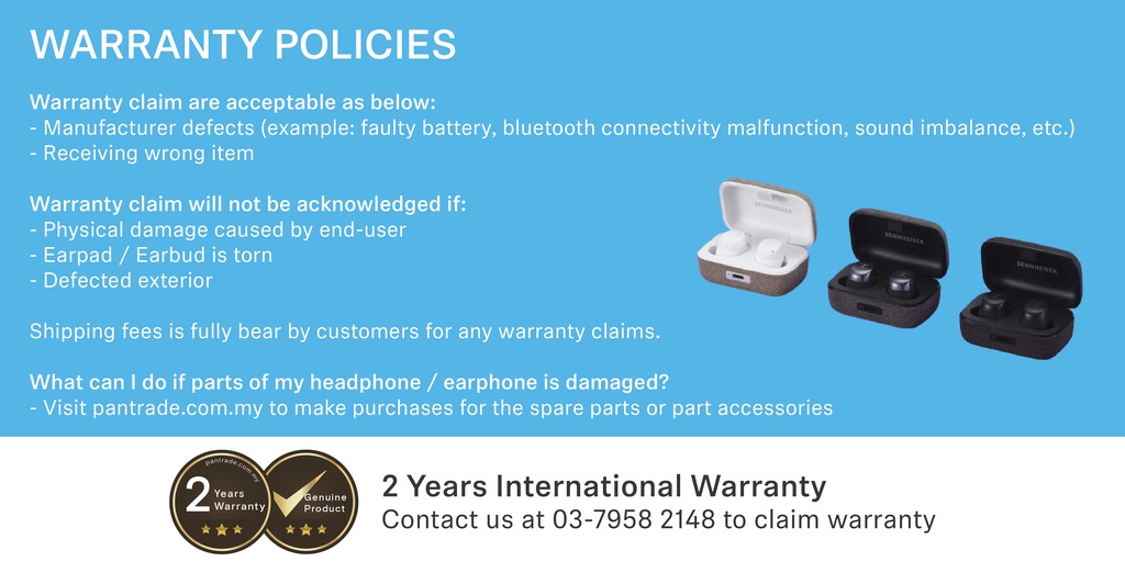 Sennheiser CX 350BT wireless earphones ( Black / White ) | Shopee Malaysia