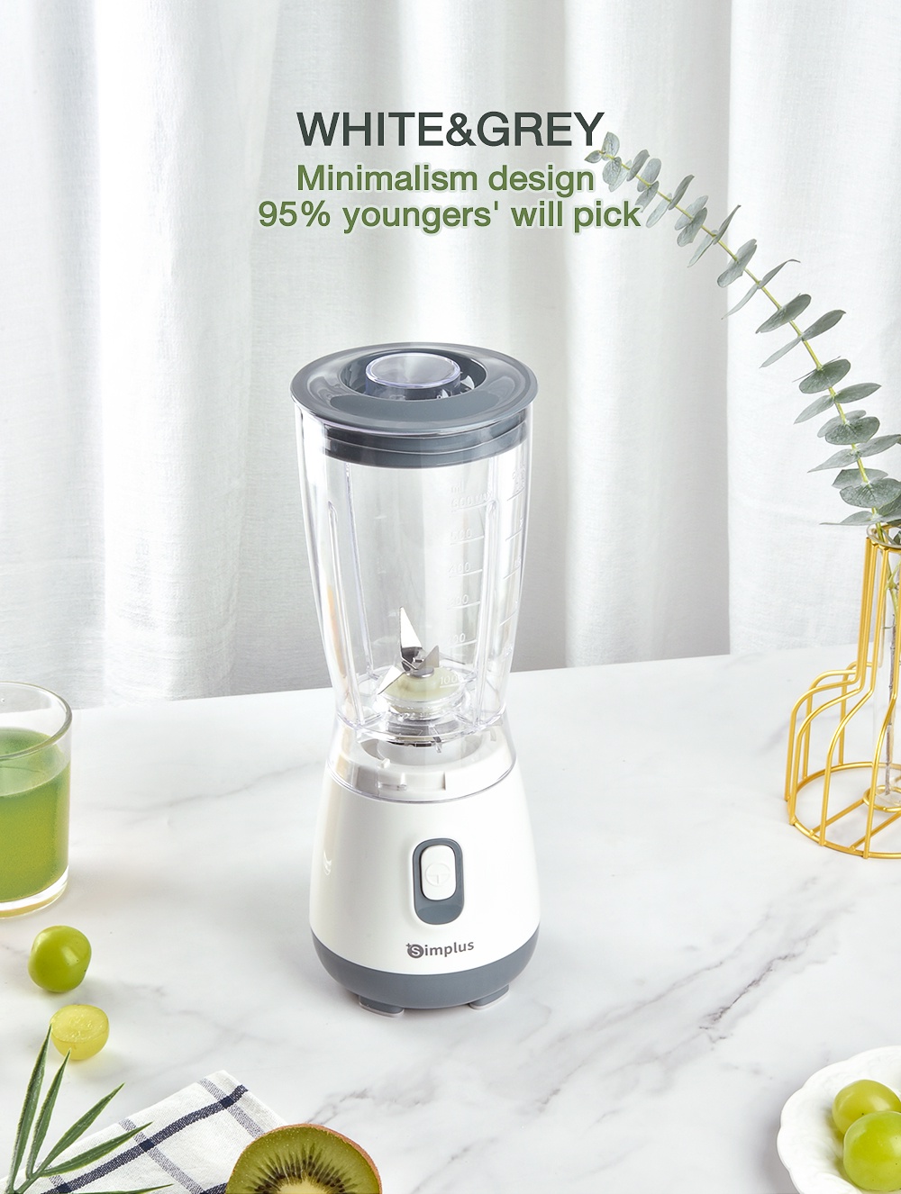 Simplus Blender 600 ML 250W Multi-functional Meat Mincer Juicer 304 ...