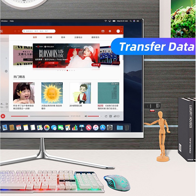 2-IN-1 USB 3.0 Card Reader Flash Smart Memory Card 2 Slots For TF SD ...