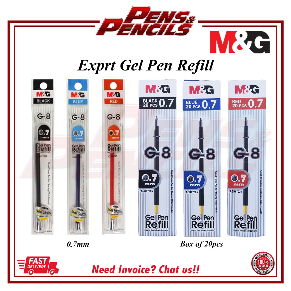 M&G Expert Gel Pen Signature Pen 0.7mm 1.0mm Gel Ink Pen AGP13671 ...