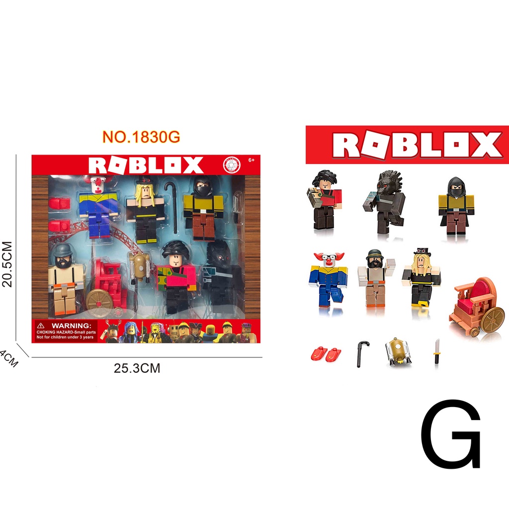 ROBLOX Virtual World Game Puppet Building Block Doll Figure Toy ...