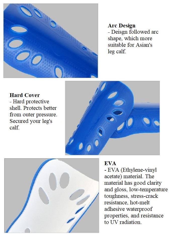 1 PASANG Shin Pad Guard Pads Protector Board Sport Support Football ...