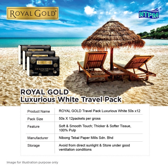 Royal Gold Luxurious Travel Pack (50's x 12 Packets) | Shopee Malaysia