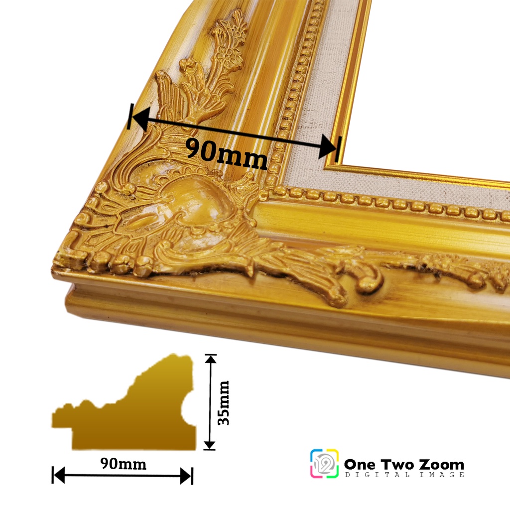 Monalisa Large Frame 16R 24R | Wooden Classic Vintage Gold Frame ...