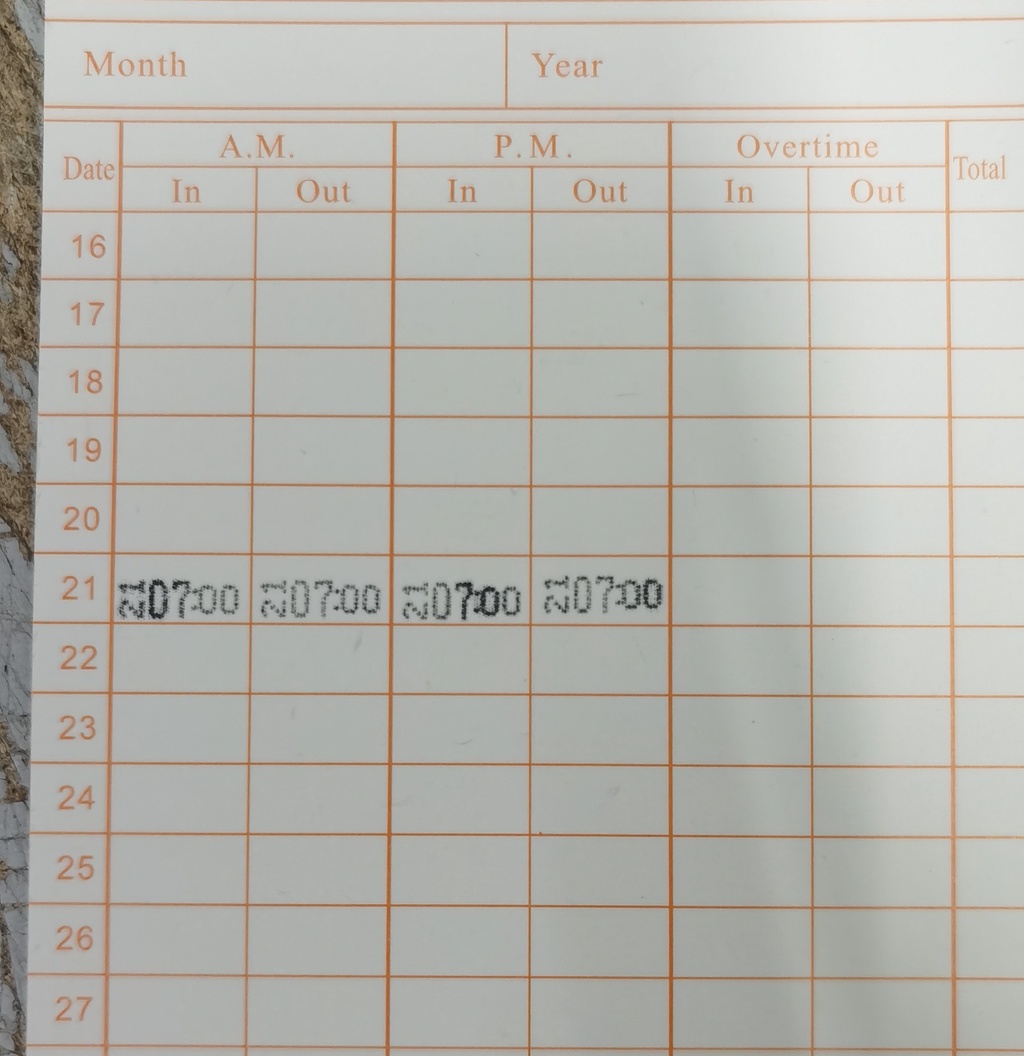 RONALD JACK PUNCH CARD MACHINE RJ2200N RJ2300N TIME RECORDER MACHINE ...