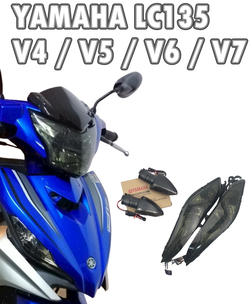YAMAHA LC135 V4 V5 V6 V7 135LC LC 135 FRONT SIGNAL REAR SIGNAL LAMPU DEPAN BELAKANG SET LED ...