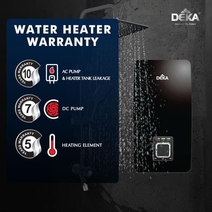 Deka MIIZU AQUAS SERIES Pam Inverter DC Booster dengan Pemanas Air ...