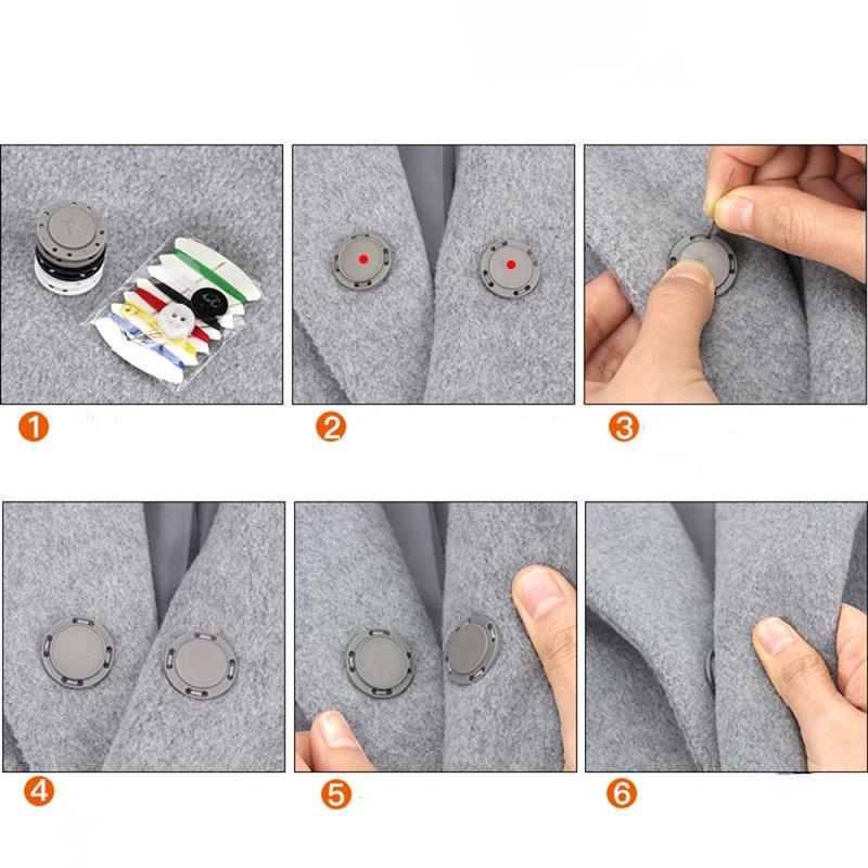 1 Pair Invisible Magnetic Buttons Sewing Supplies Magnetic Buttons ...
