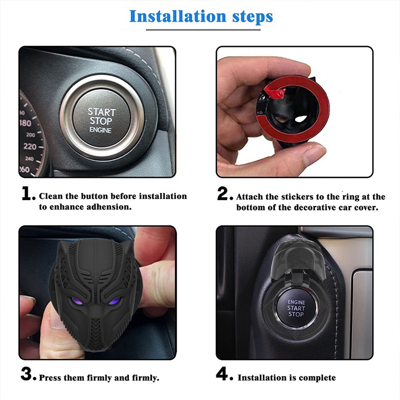 [Ready Stock] Universal Car Engine Start Stop Push Button Switch Cover ...