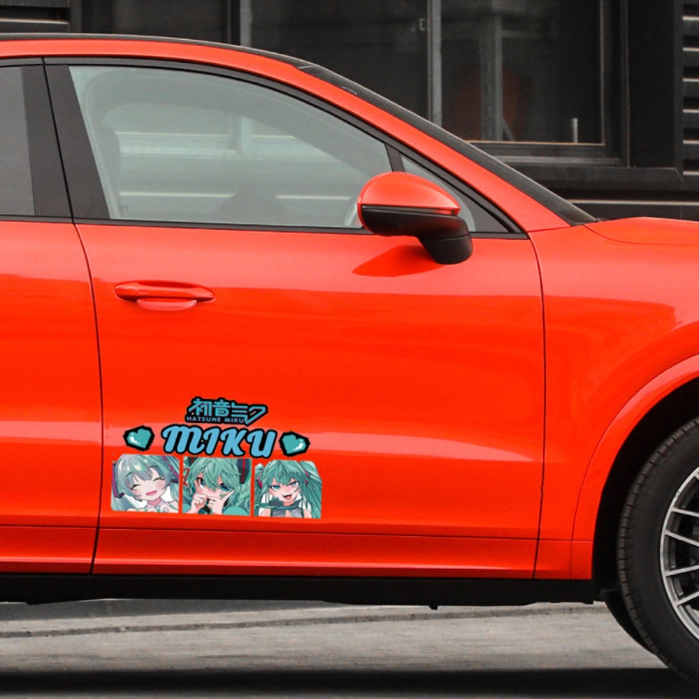 Hatsune Miku Two-Dimension Cartoon Sticker Windshield Car Door Stickers ...