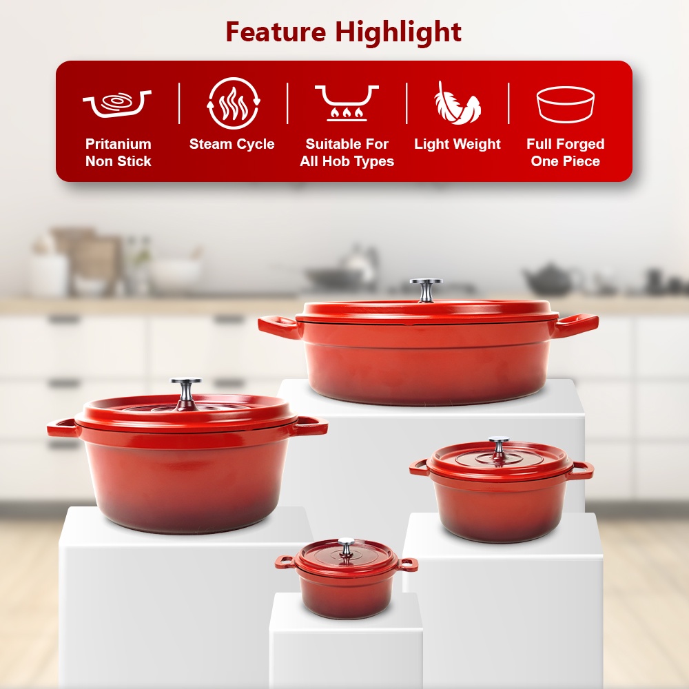 Cuoco Premium Cookware Set CPC5A FREE PCP1000 + NKD201 | Shopee Malaysia