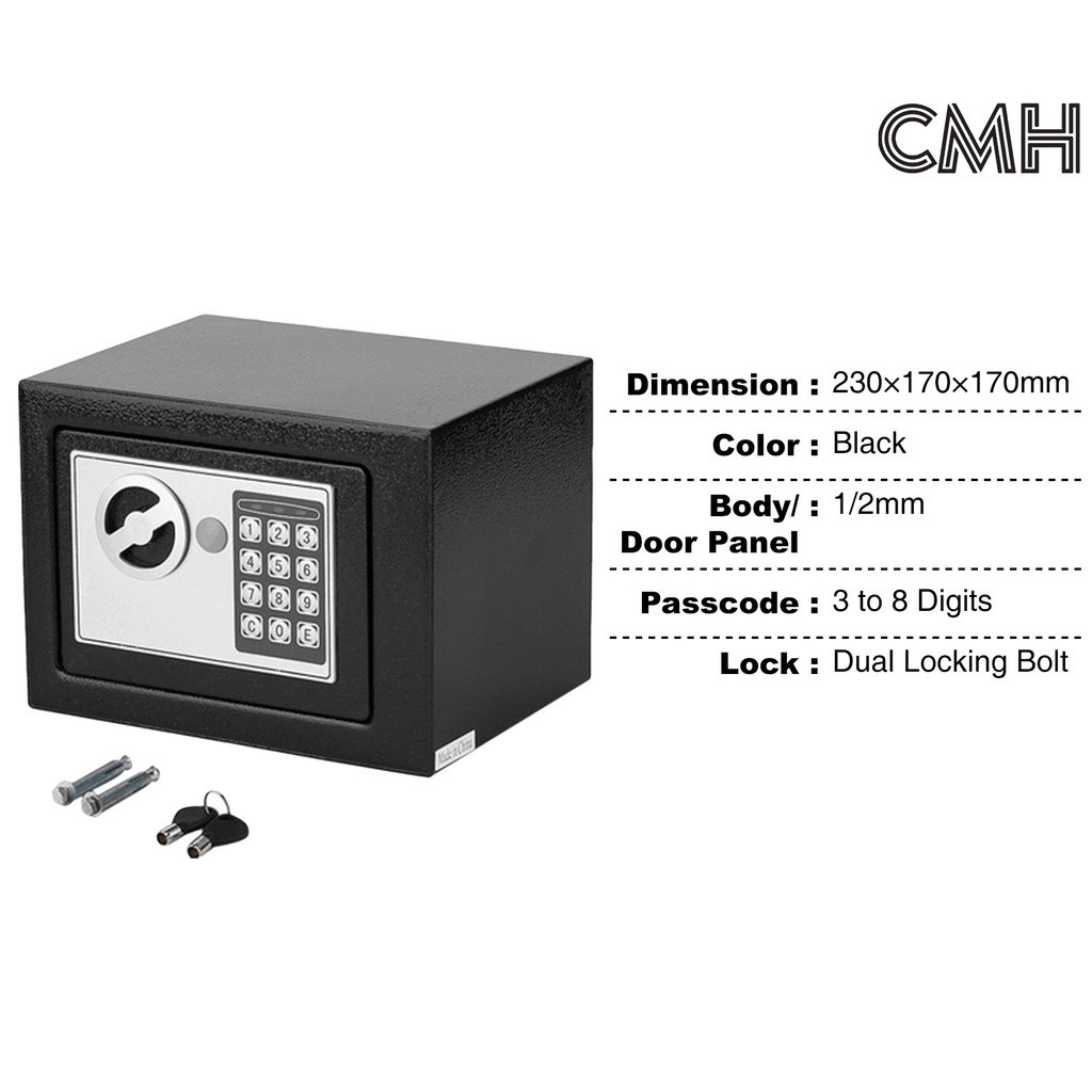 Personal / Home / Office Safe Digital Safety Box Security Box to Keep ...