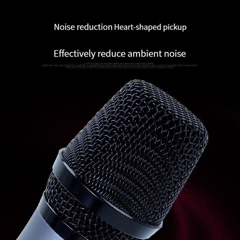 Wireless Microphone UHF Professional Handheld Sound Card Mic For Party ...