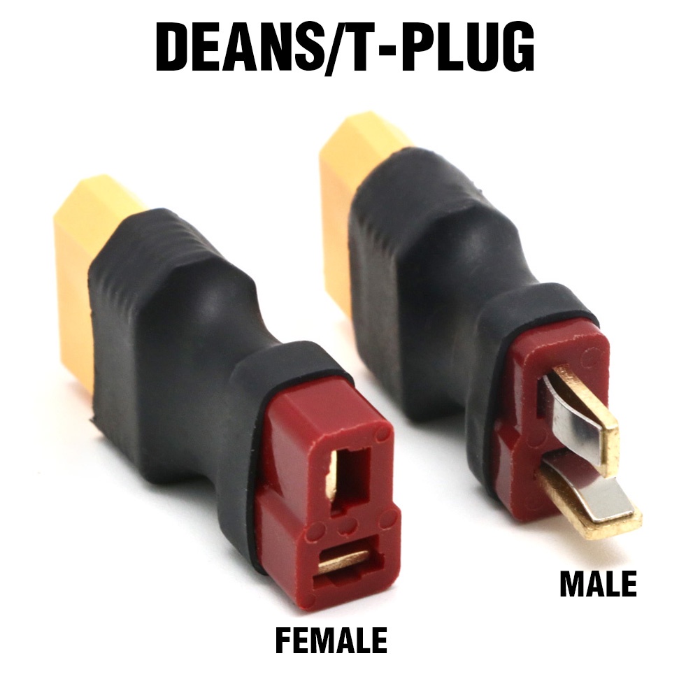 1pcs T Male Plug to XT60 Male / T Female Plug to XT60 Female Adapter ...