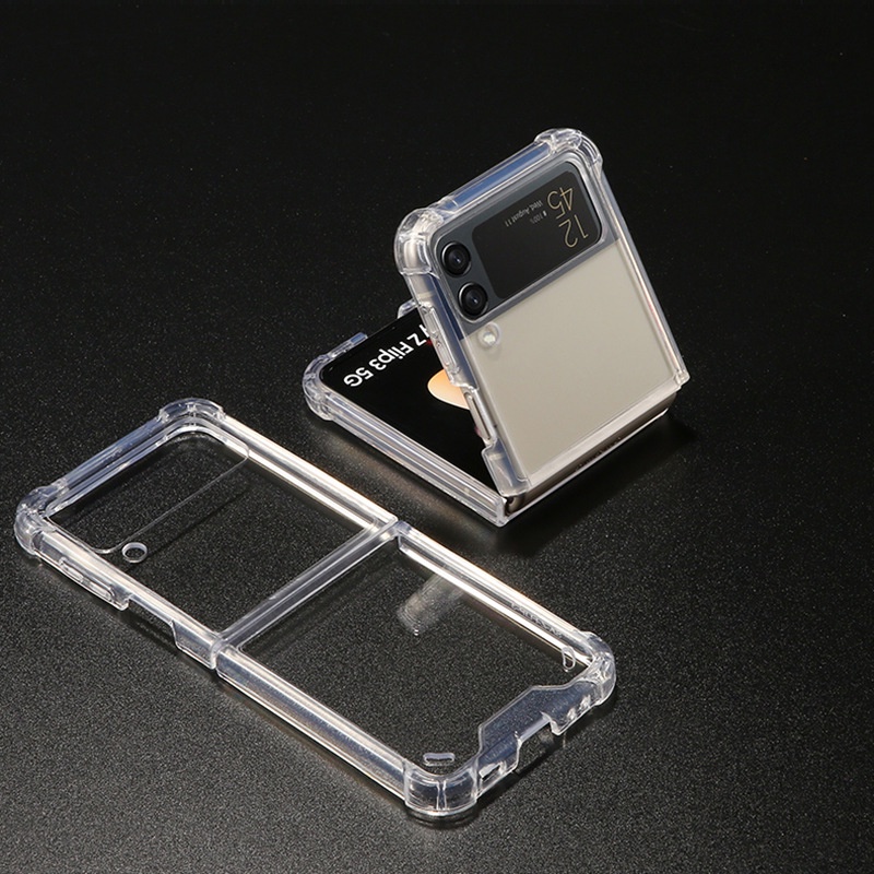 Z Flip 6/5/4/3 Anti Fall TPU + PC Protective Clear Aurora Phone Case Z ...