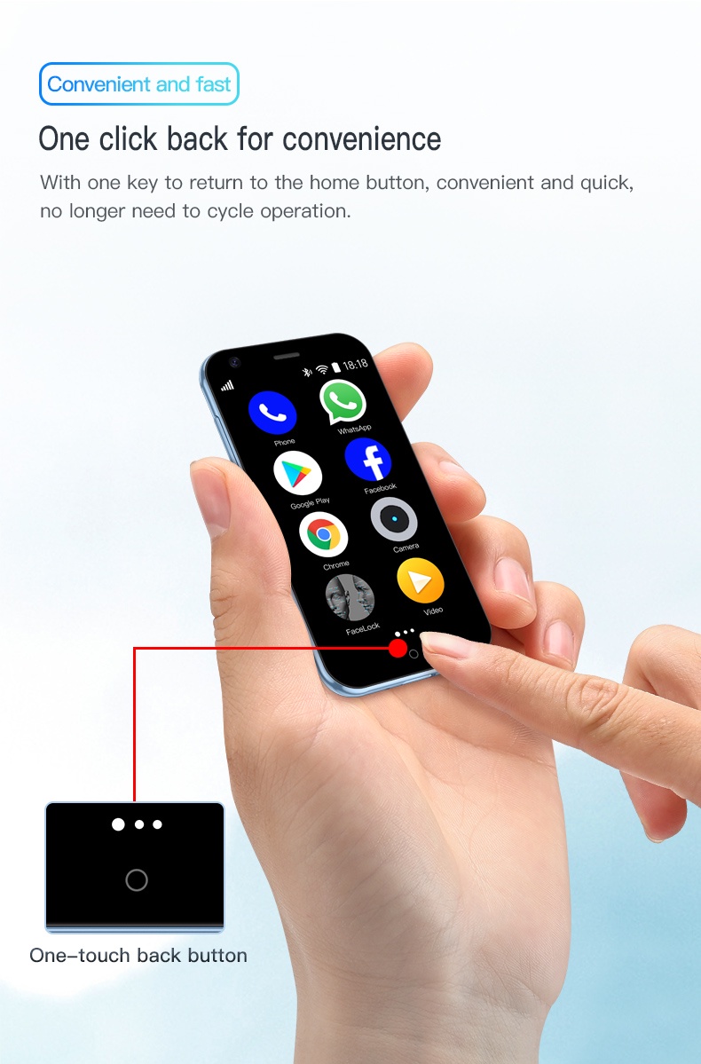 D18 UltraLight special 3G SmartPhone WiFi Dual sim cards Mini Android ...