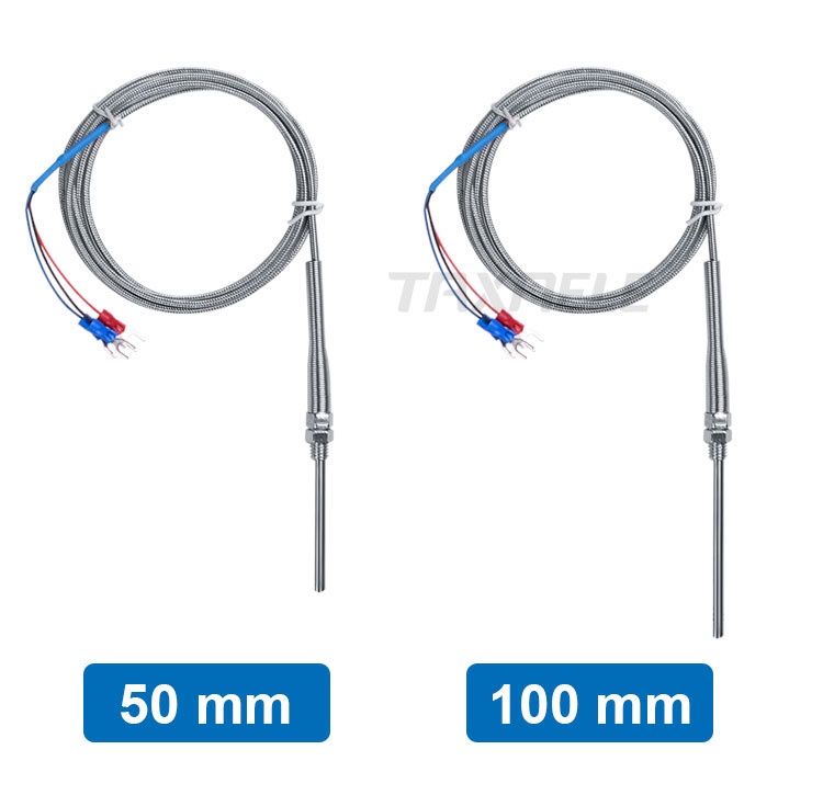 RTD K J PT100 50mm 150mm 100mm 200mm Oven Temperature Sensor M5 Probe ...