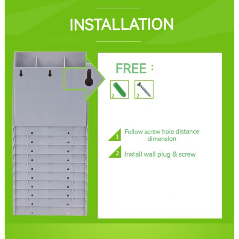 TIMI® Punch Card Holder丨Punch Card Rack | 10'slot 20slot Punch Card ...