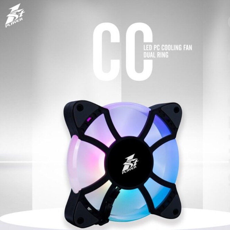 1st Player FIREBASE CC COMBO RGB Combo Fans With Remote Control 1200 ...