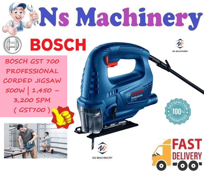 BOSCH GST 700 PROFESSIONAL CORDED JIGSAW 500W | 1,450 – 3,200 SPM ...