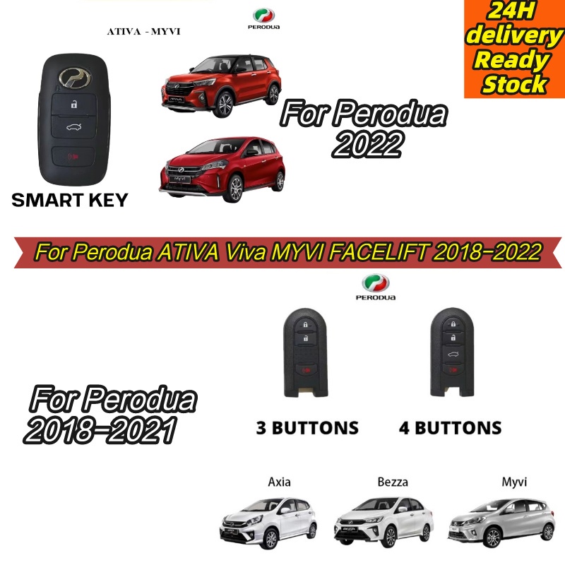 🔥Perodua NEW ATIVA MYVI FACELIFT 2022 Car Key Dinosaur Remote Key Cover ...