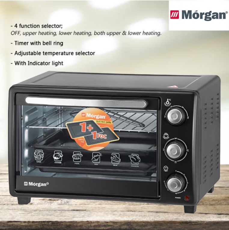 MORGAN 21L Roast & Bake Electric Oven Free 2 Tray MEO-IMPERIUM25 ...