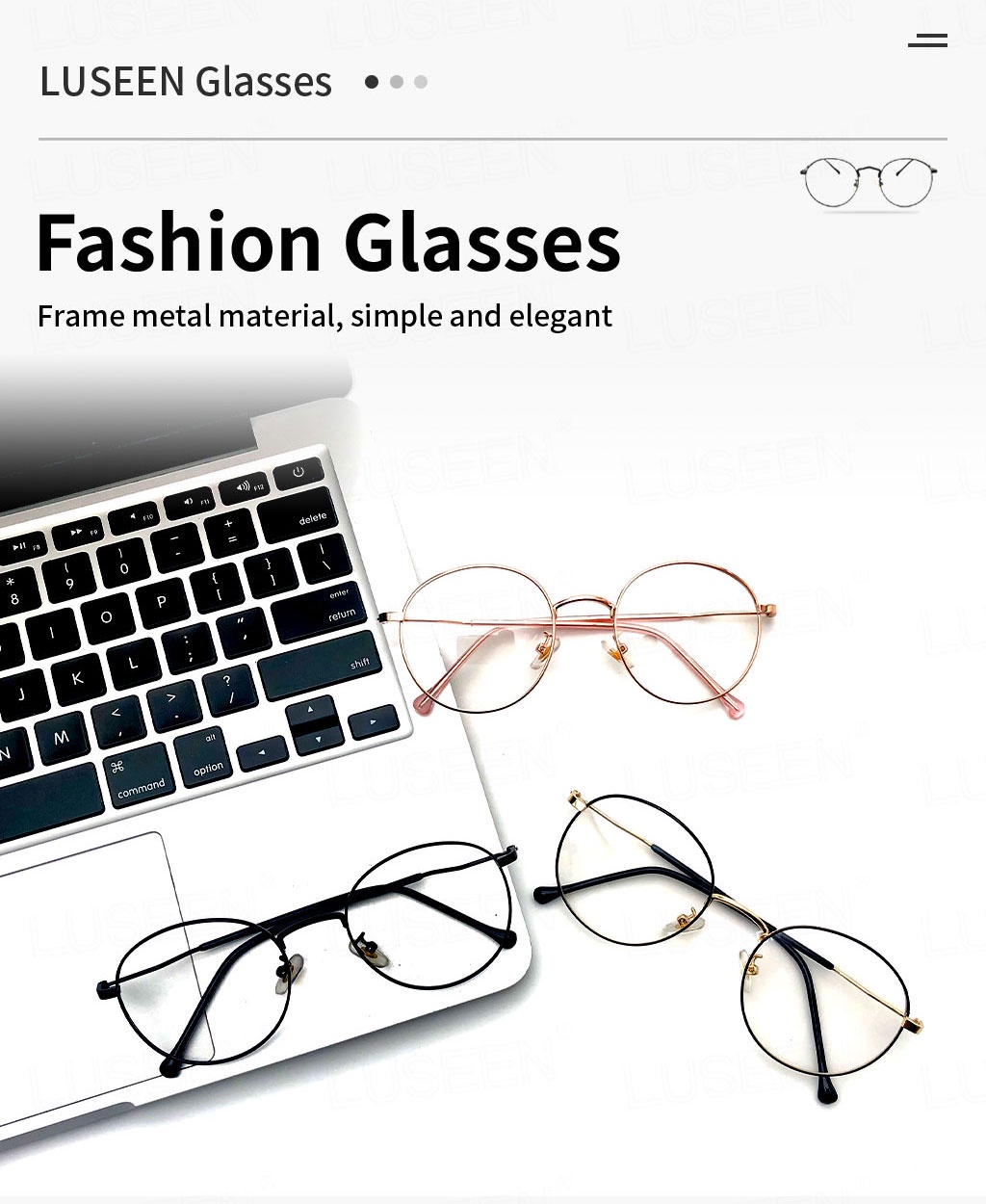 LUSEEN Glasses Cermin Mata Anti Silau Photochromic Eyeglasses For Women ...