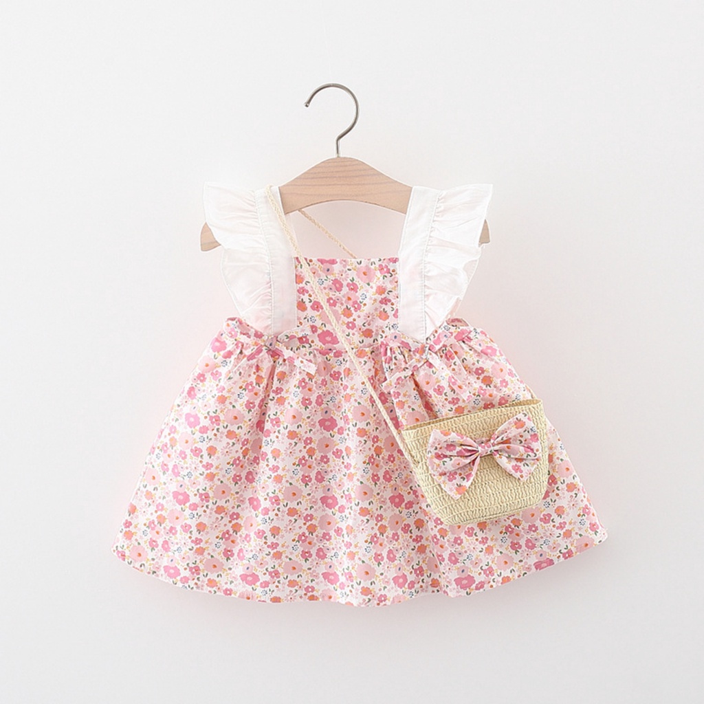 🎀Best Selling🎀 6m-3Y 2 in1 Baby girl Princess Dress with Beg/ Girls ...