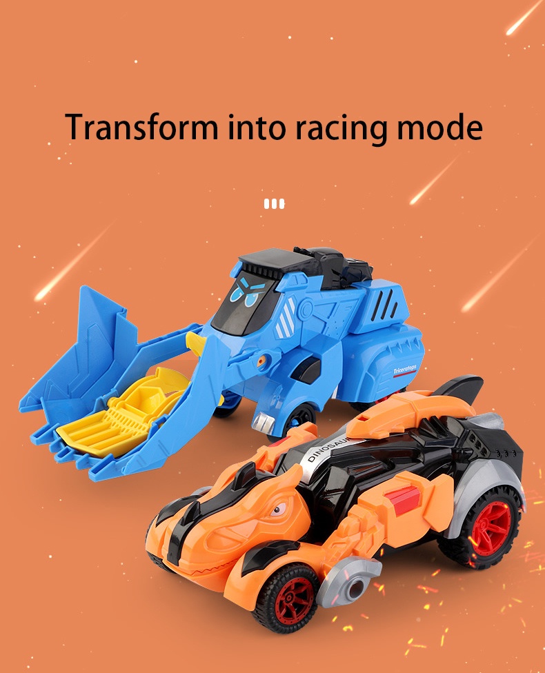 2 In 1 Monster Truck Transformation Car Toy Children Dinosaur Car Toy ...