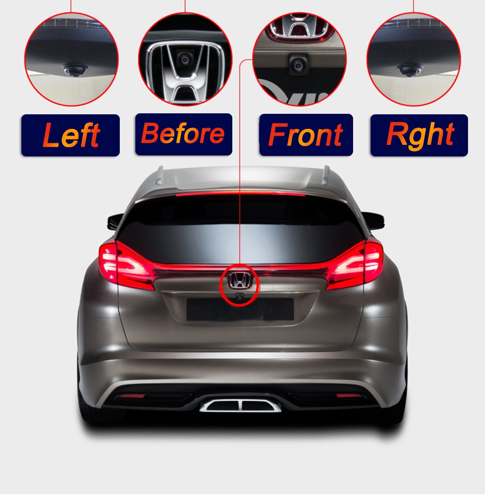 8 128g 8 Core 9 Inch 2din 360 Bird View Panorama Camera Android