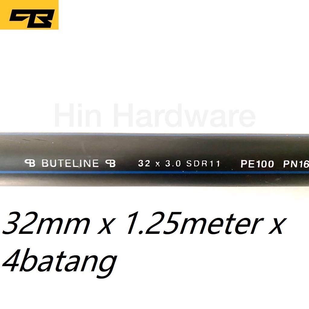 BUTELINE PE POLYETHYLENE PIPE ( STRAIGHT ) / WILL CUT INTO 4 PCS, EACH ...