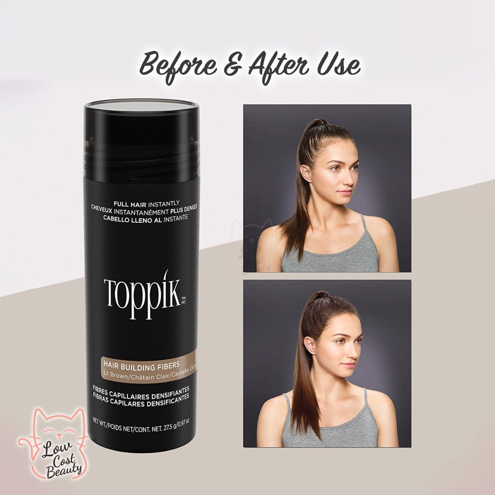 Toppik Hair Building Fibers Powder 27.5g for Hair Beard Hair Loss ...