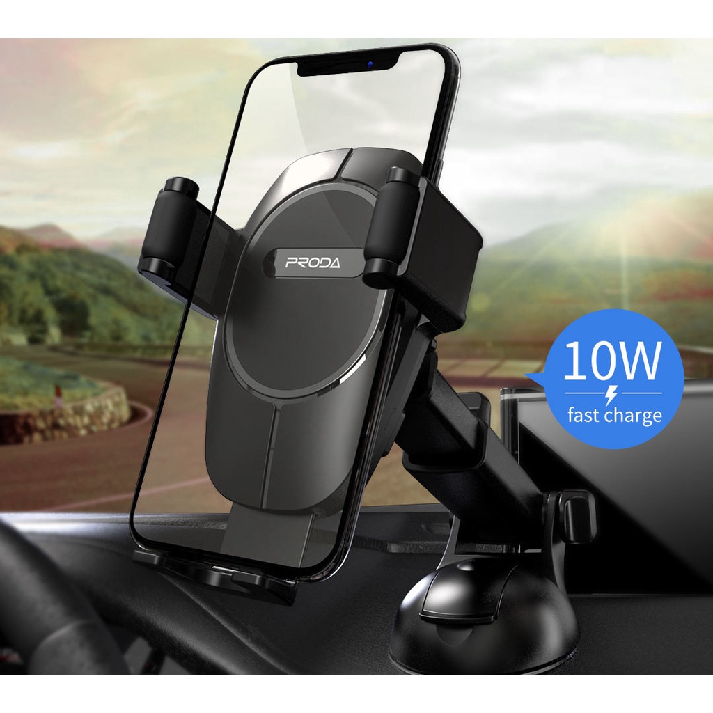 PRODA Car Front Windshield Dashboard Phone Holder Phone Mount Auto ...