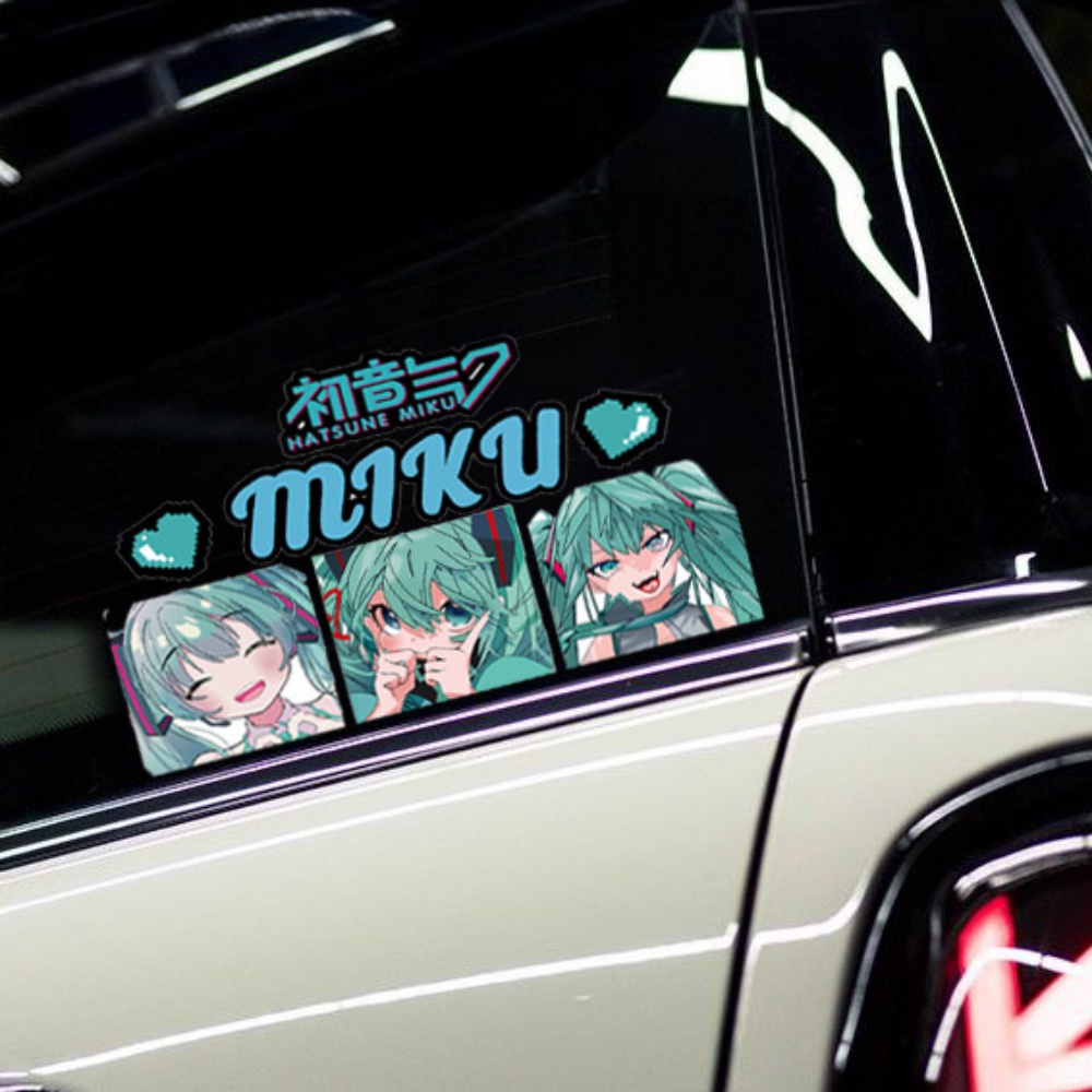Hatsune Miku Two-Dimension Cartoon Sticker Windshield Car Door Stickers ...