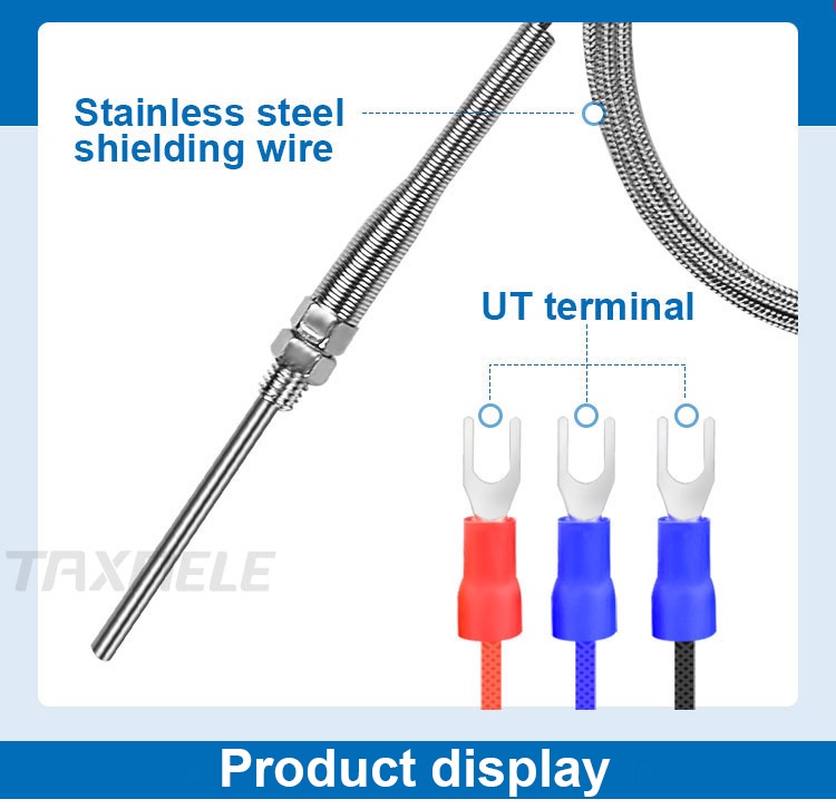 RTD K J PT100 50mm 150mm 100mm 200mm Oven Temperature Sensor M5 Probe ...