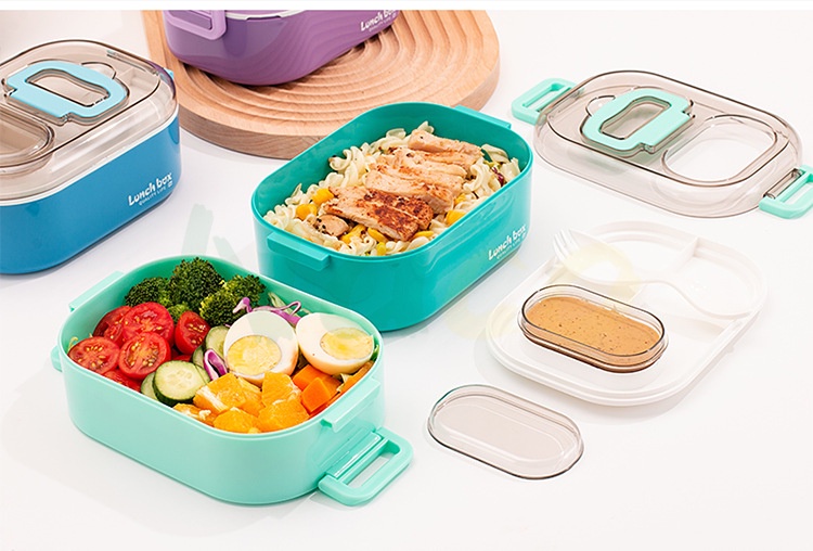 Lunch Box Set Bekas Makanan Microwaveable Microwave safe Bento Food ...
